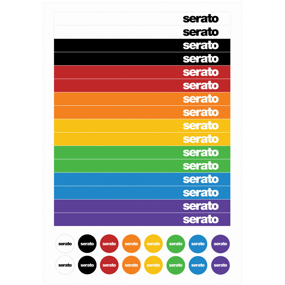 Serato Official Sticker Lock Vinyl (Pair) - The Disc DJ Store